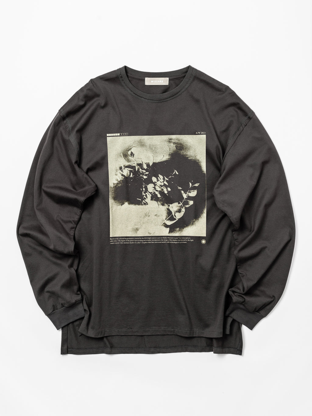 GRAPHIC LONG SLEEVE T-SHIRT "Your atomospheric colour atlas" – WIZZARD ...