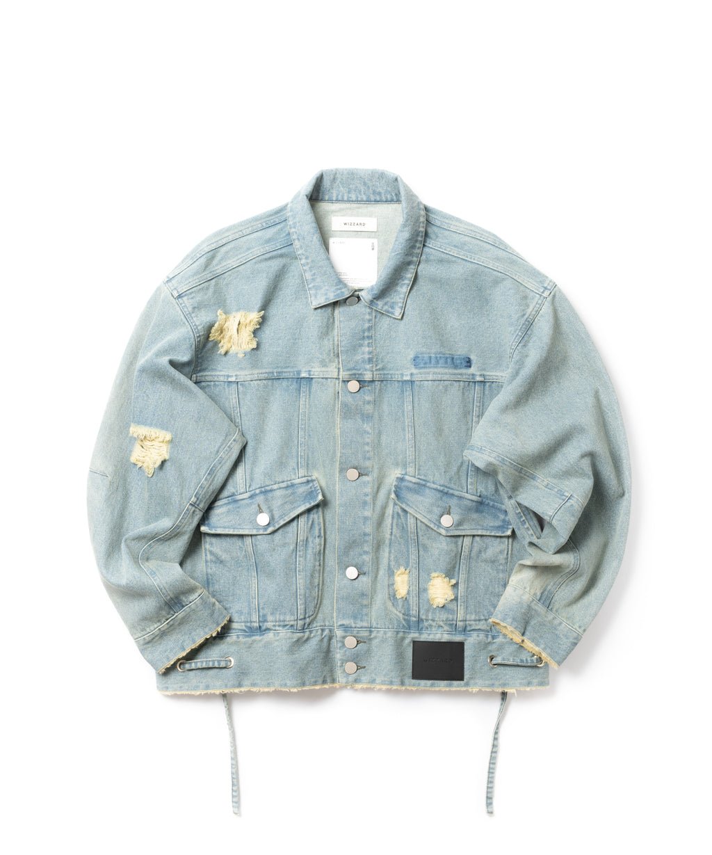 DENIM JACKET [DAMAGE] – WIZZARD OFFICIAL ONLINE STORE